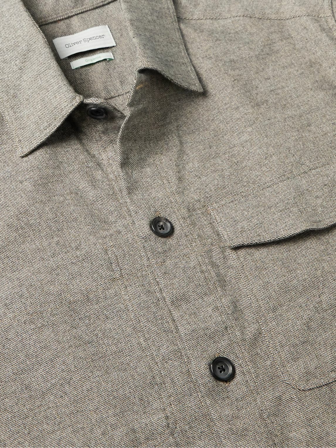 Oliver Spencer - Avery Cotton-Flannel Overshirt - Neutrals Oliver Spencer