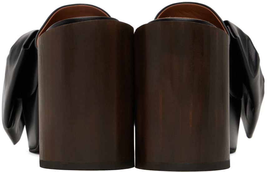 Pushbutton Black Ribbon Platform Heels Pushbutton