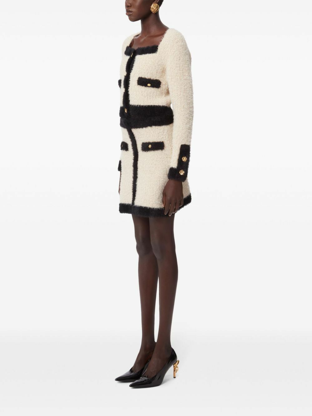 Nina Ricci Neutral Tweed Mini Skirt Nina Ricci