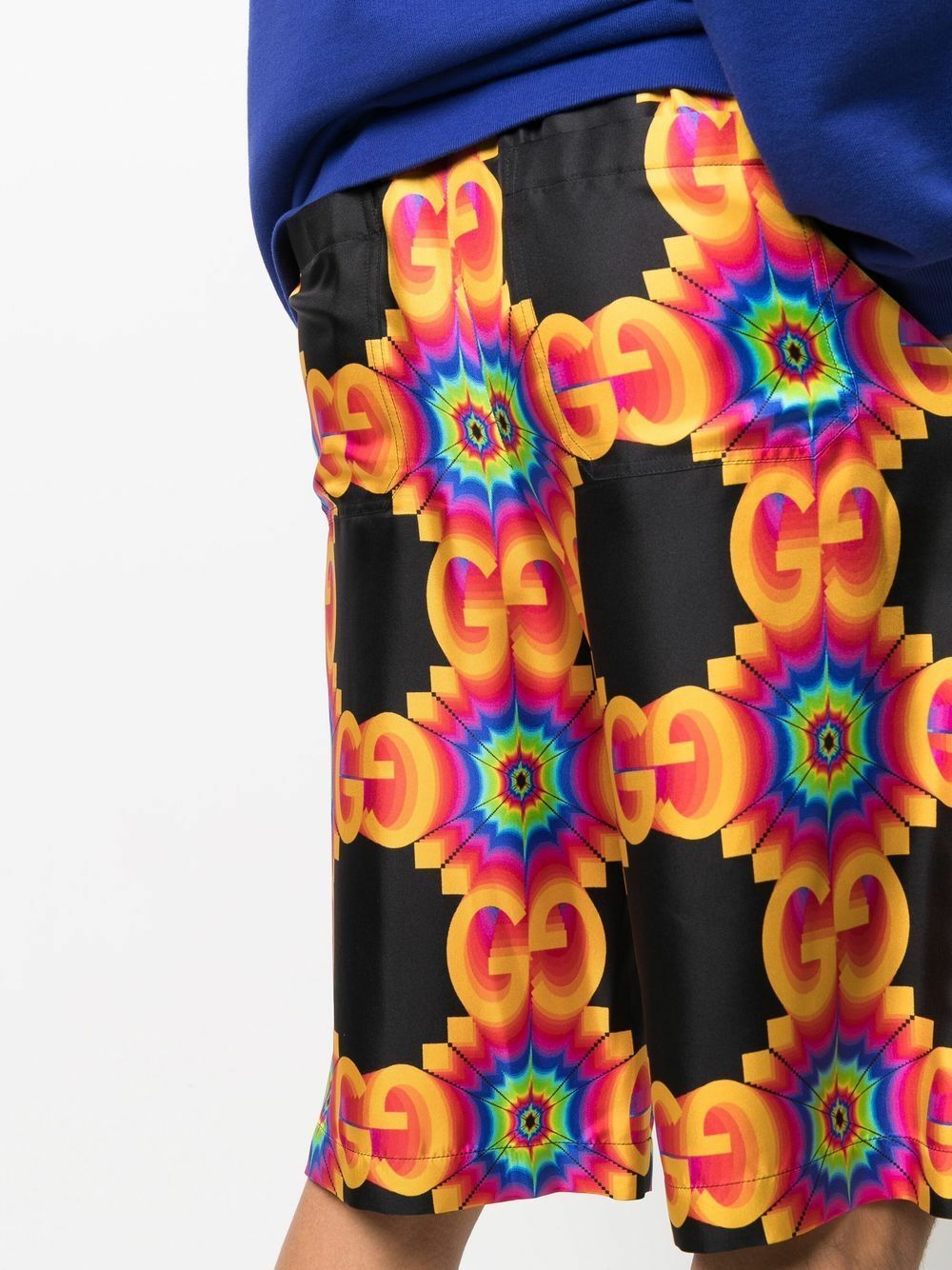 GUCCI - Silk Printed Bermuda Gucci