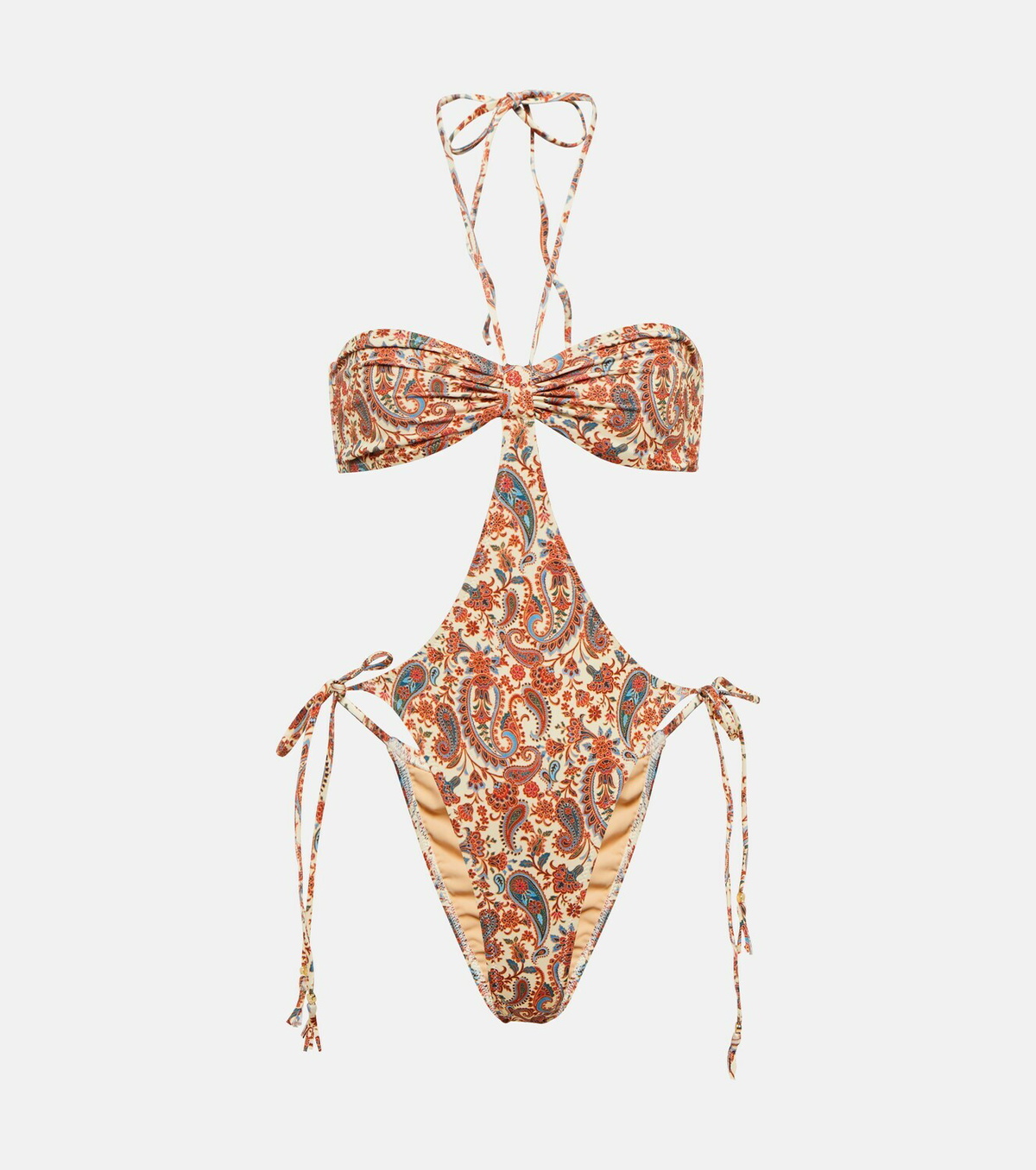 Bananhot Jade printed cut-out swimsuit Bananhot