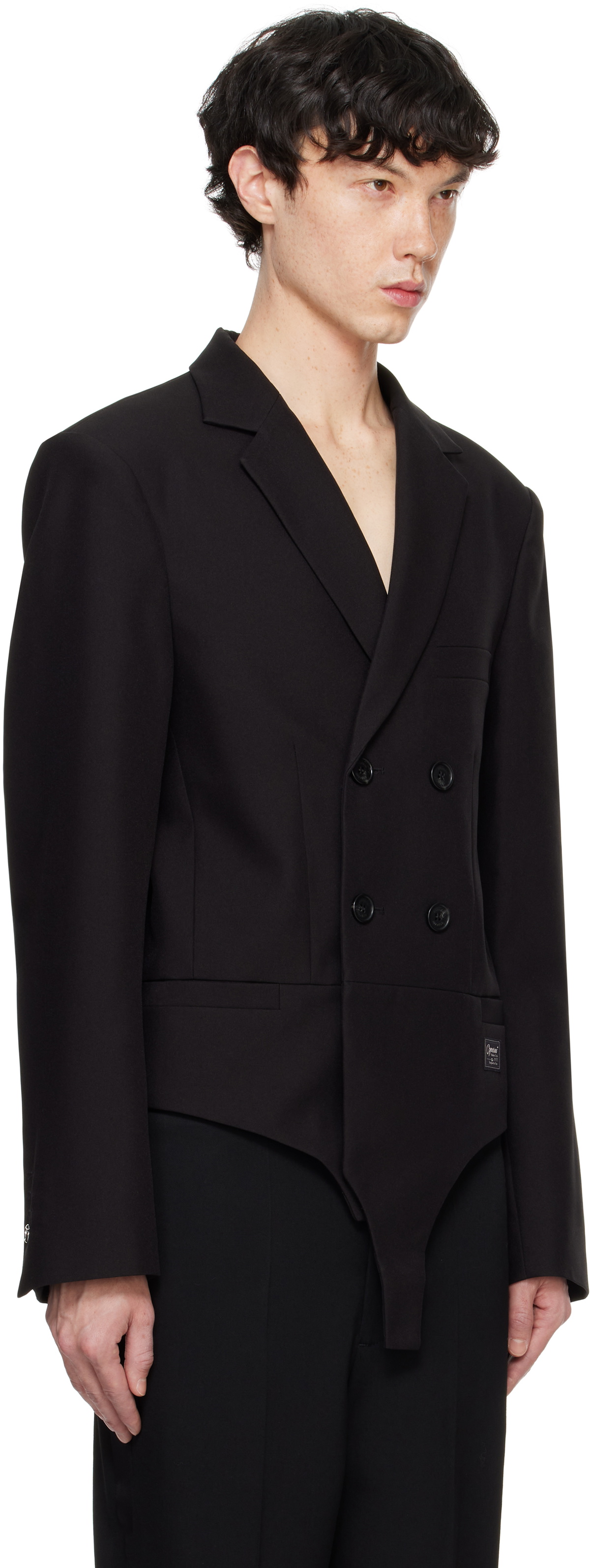 Coperni Black Tailored Body Blazer Coperni