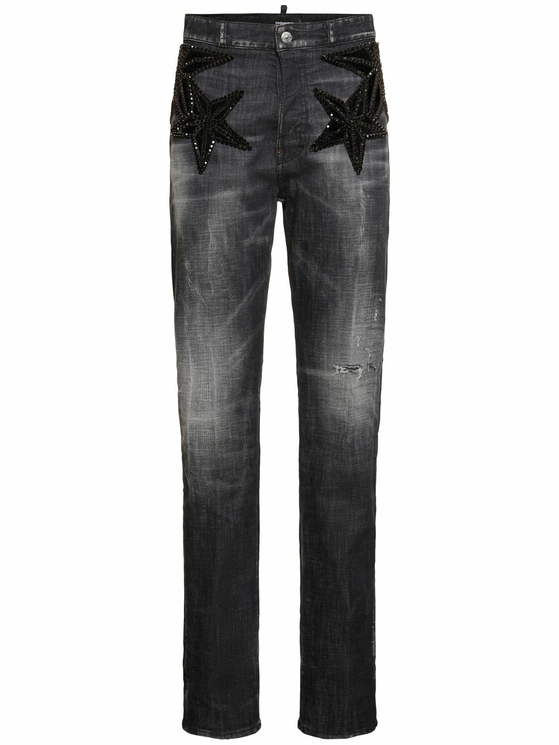 DSQUARED2 642 Embellished Stars High Rise Jeans Dsquared2
