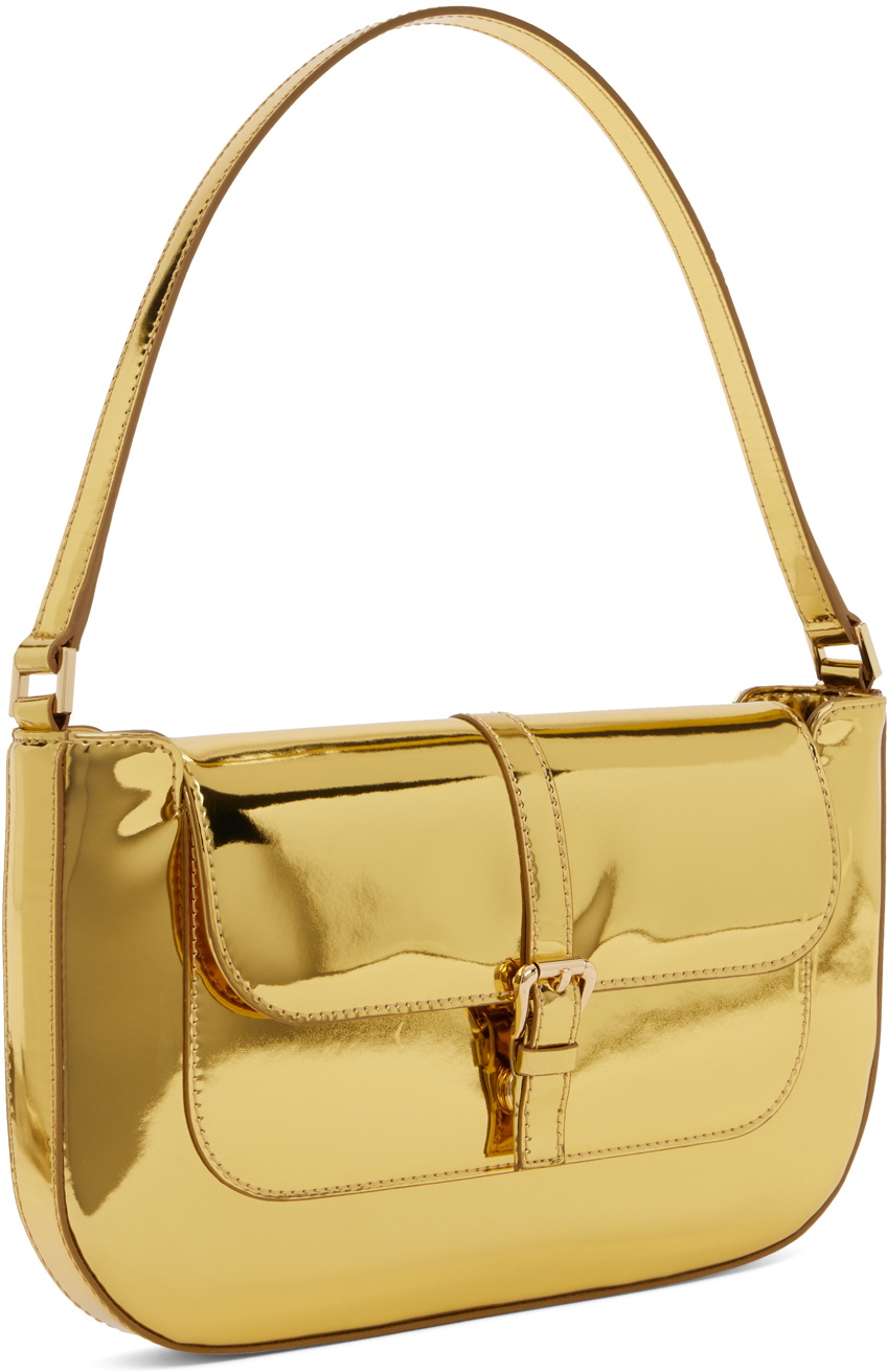 BY FAR Gold Miranda Shoulder Bag By Far