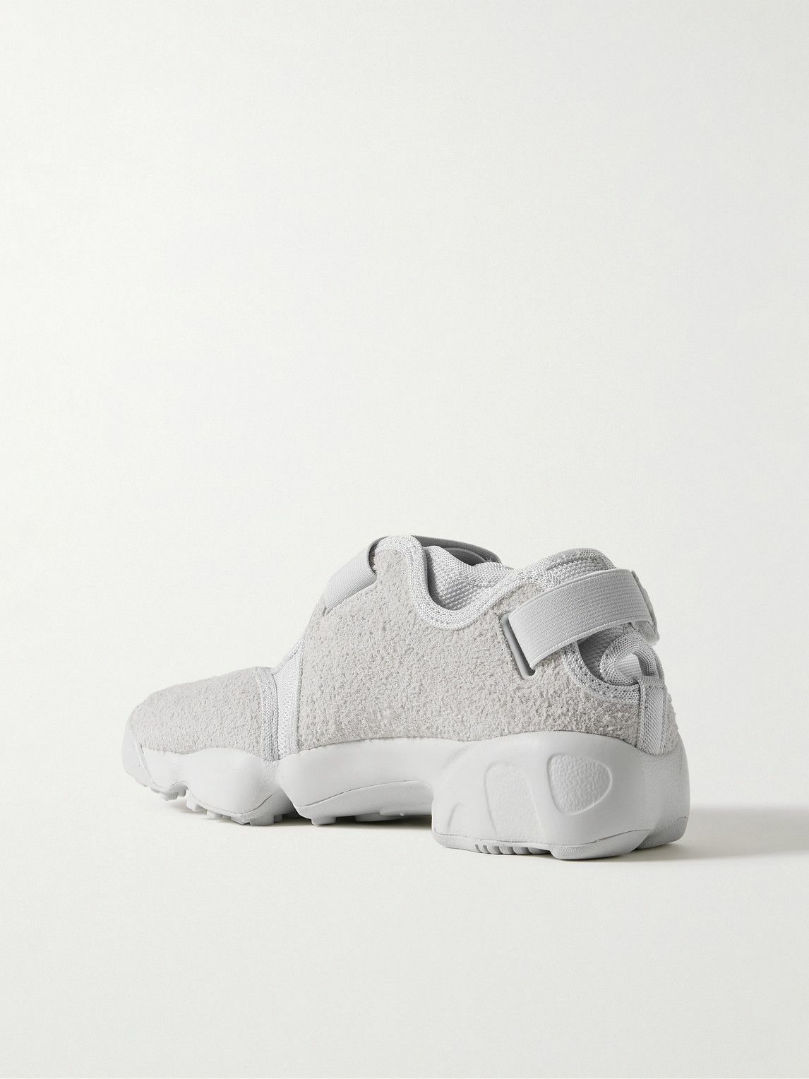 Nike - Air Rift Split-Toe Brushed-Suede and Mesh Sneakers - White Nike