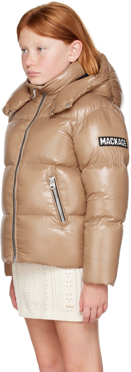 Mackage Kids Beige Down Jesse Jacket Mackage