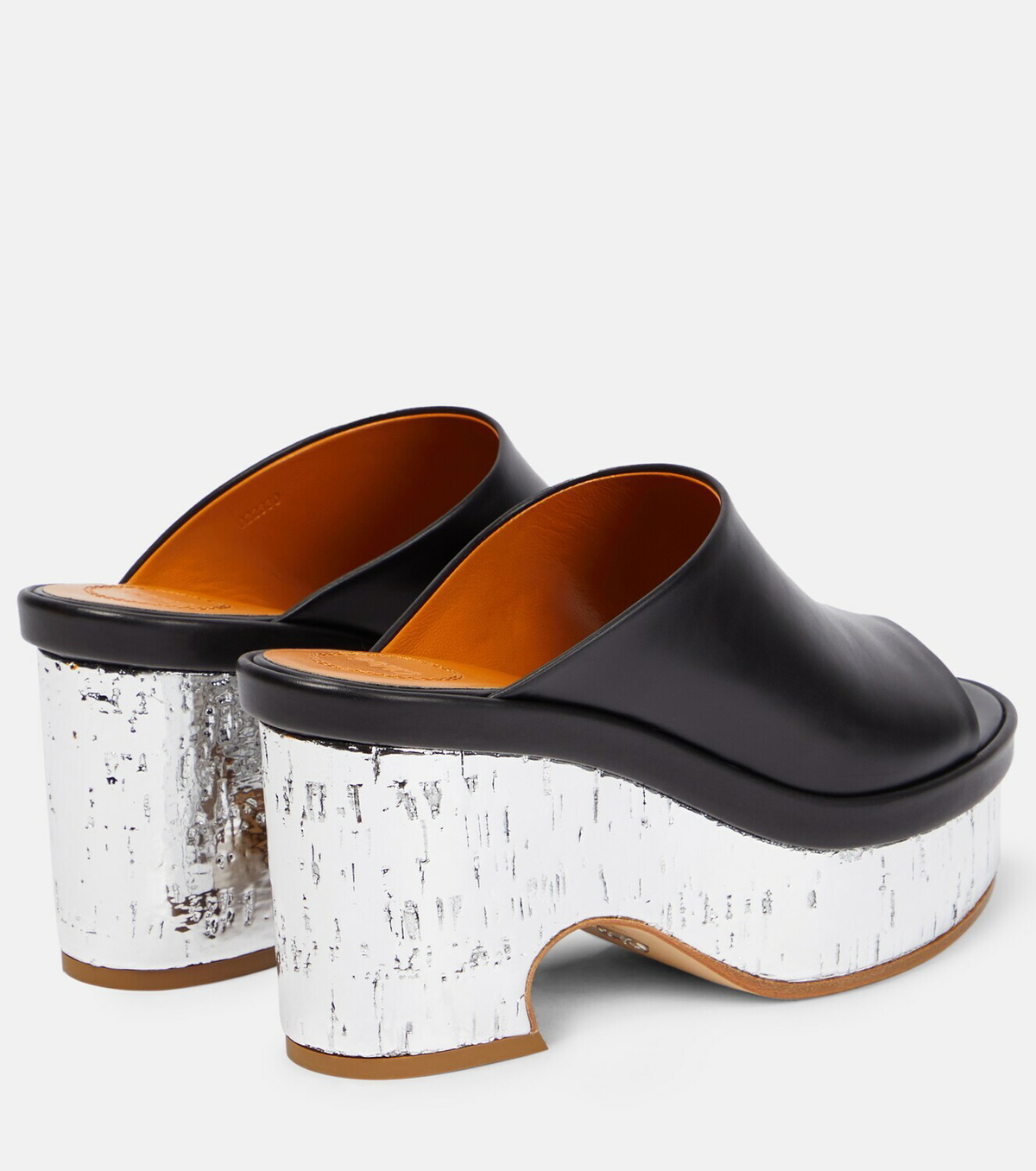 Chloe - Oli leather platform mules Chloe