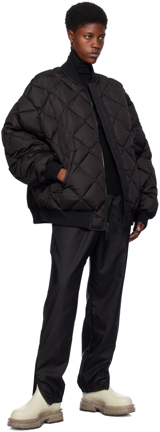 WARDROBE.NYC Black Reversible Down Bomber Jacket WARDROBE.NYC