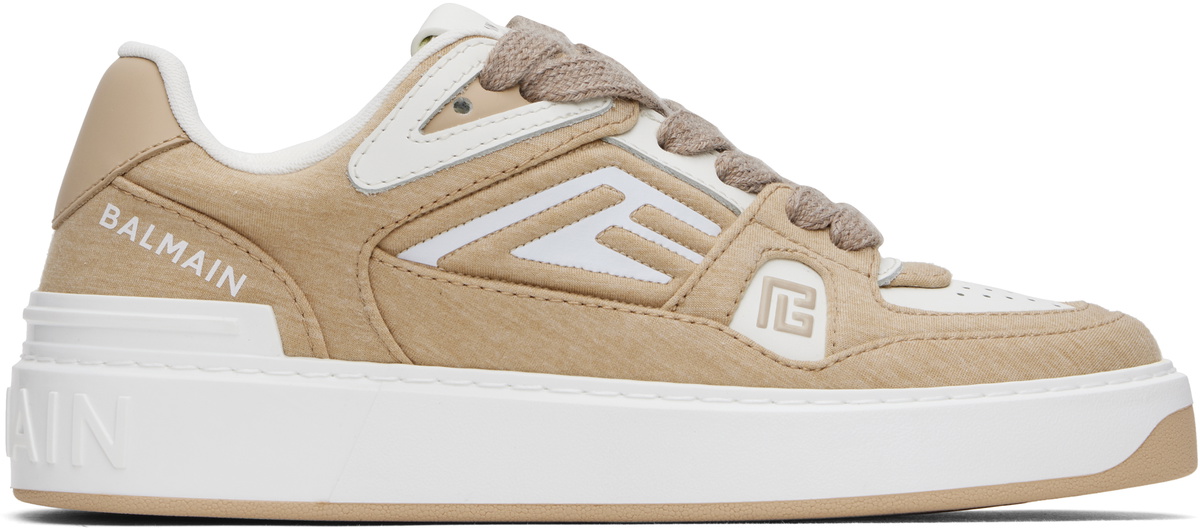 Balmain Tan B-Court Skate Sneakers Balmain