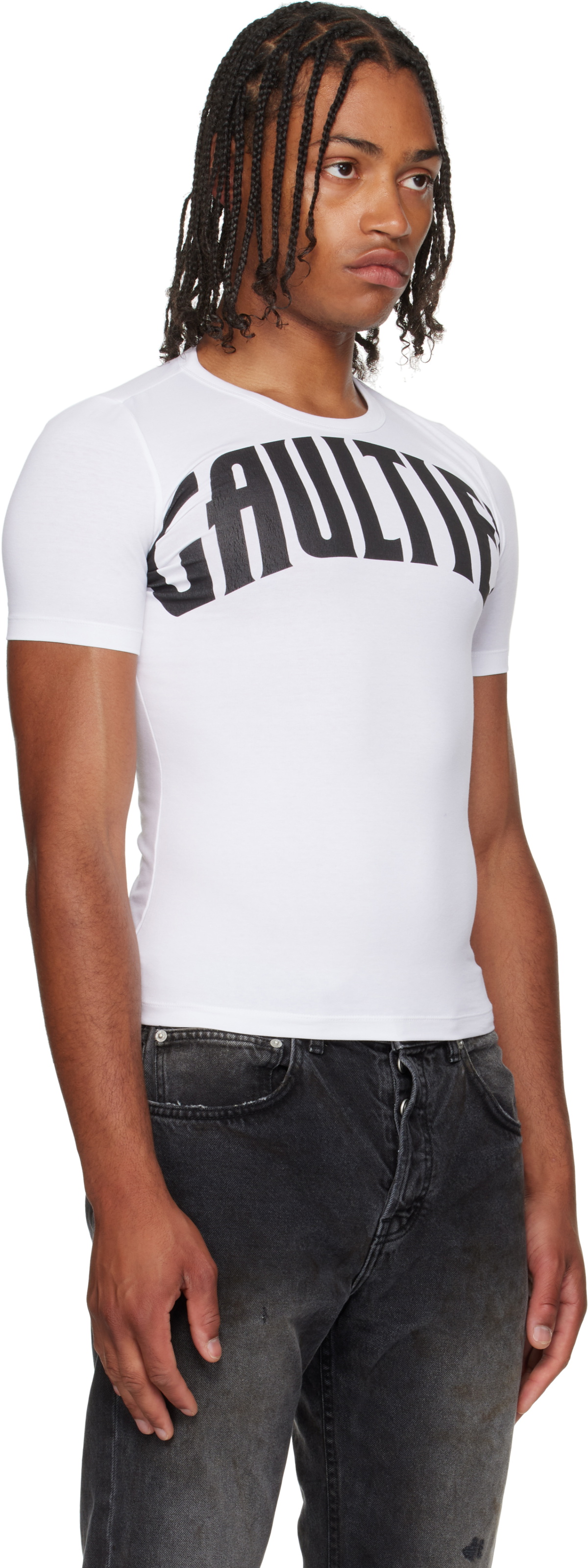 Jean Paul Gaultier White 'The Gaultier' T-shirt Jean Paul Gaultier