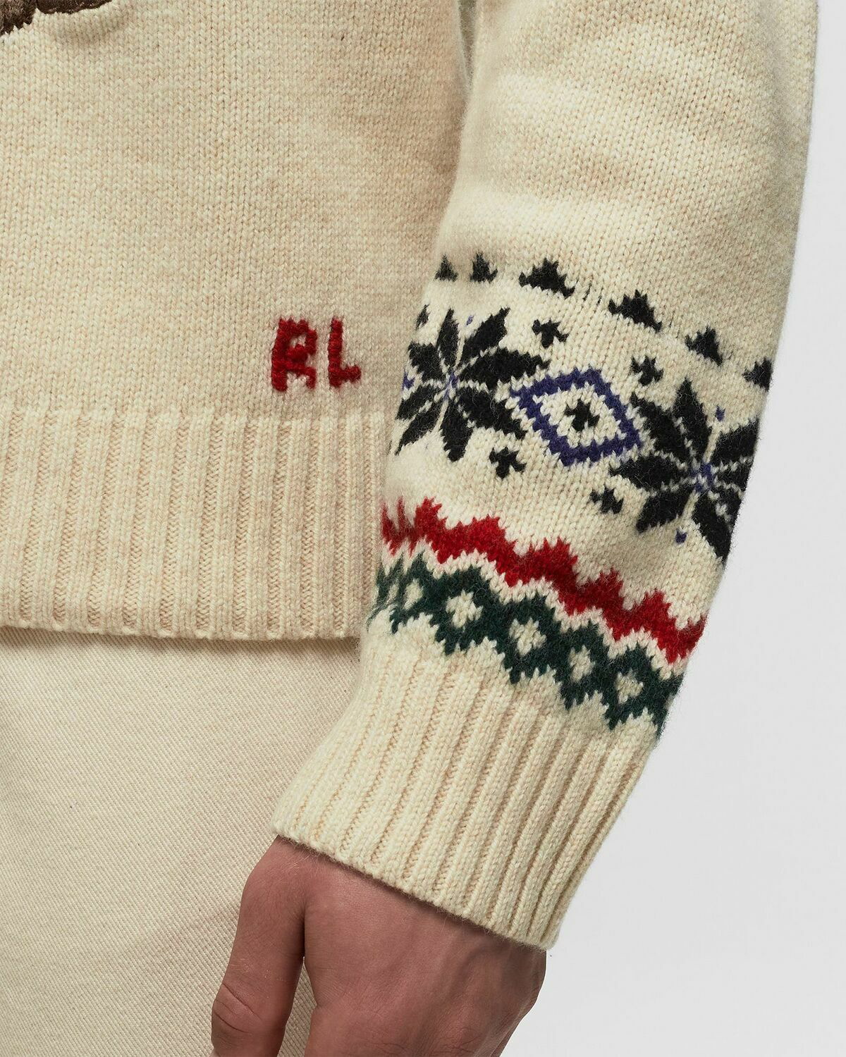 Polo Ralph Lauren Dogsledcn Long Sleeve Pullover Beige Pullovers Polo ...