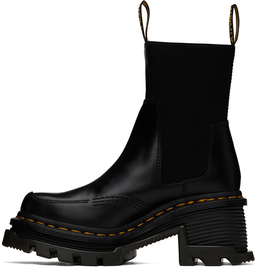 Dr. Martens Black Corran Leather Heeled Chelsea Boots Dr. Martens