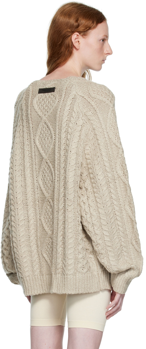 Fear of God ESSENTIALS Gray Raglan Sweater Fear Of God Essentials