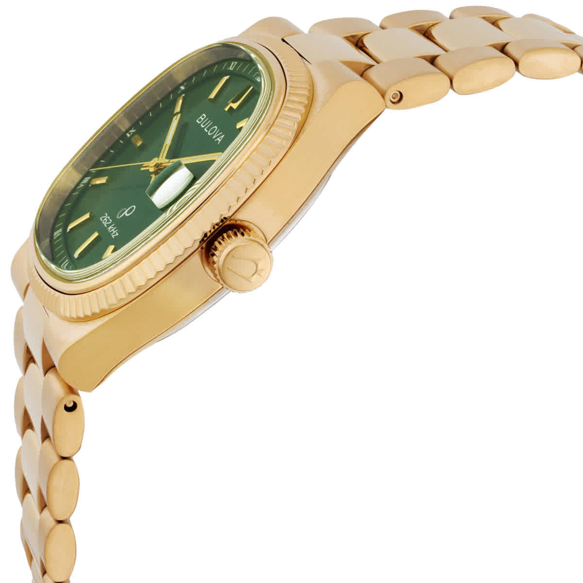 Bulova Super Seville Quartz Green Dial Mens Watch 97B237 Bulova