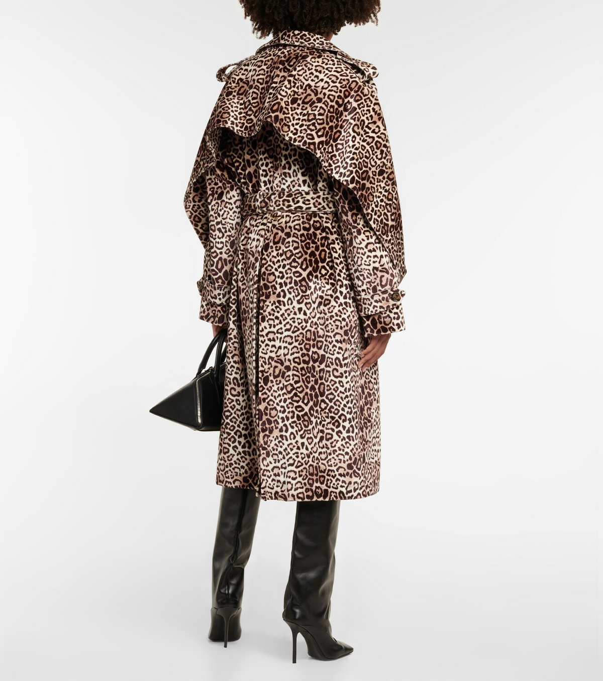 Alexandre Vauthier - Leopard-print velvet trench coat Alexandre Vauthier