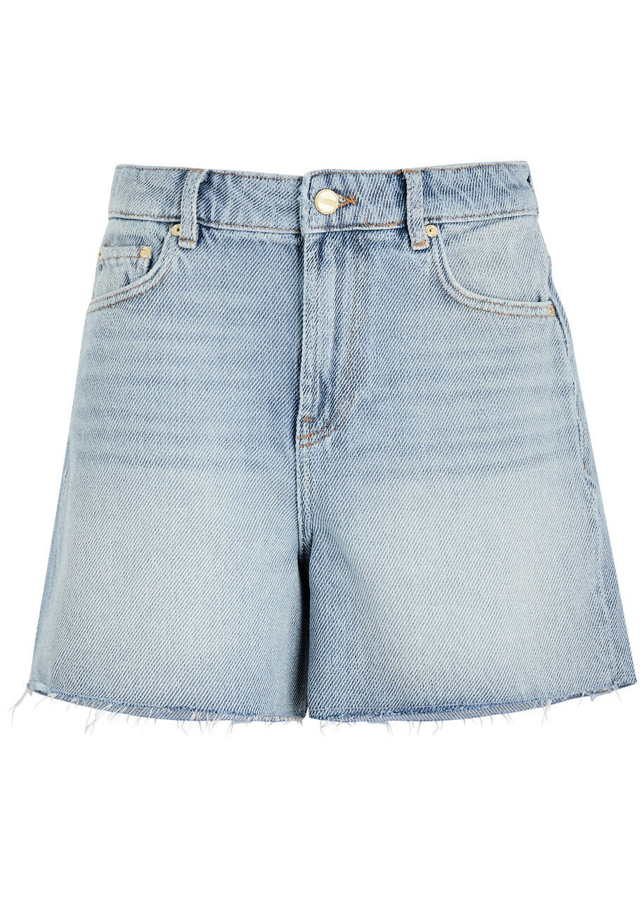 Ganni Distressed Denim Shorts GANNI