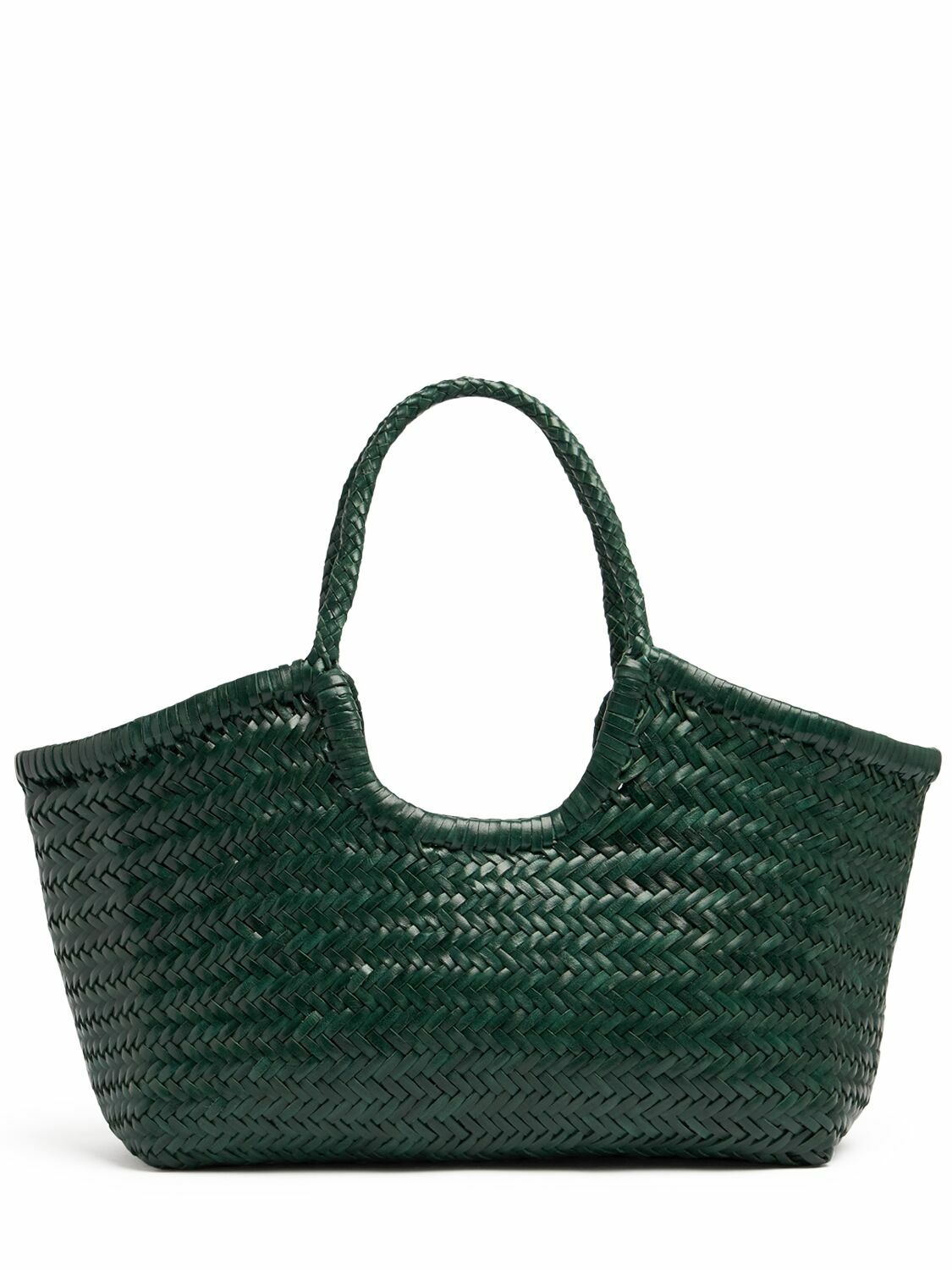 DRAGON DIFFUSION Big Nantucket Woven Leather Basket Bag Dragon Diffusion
