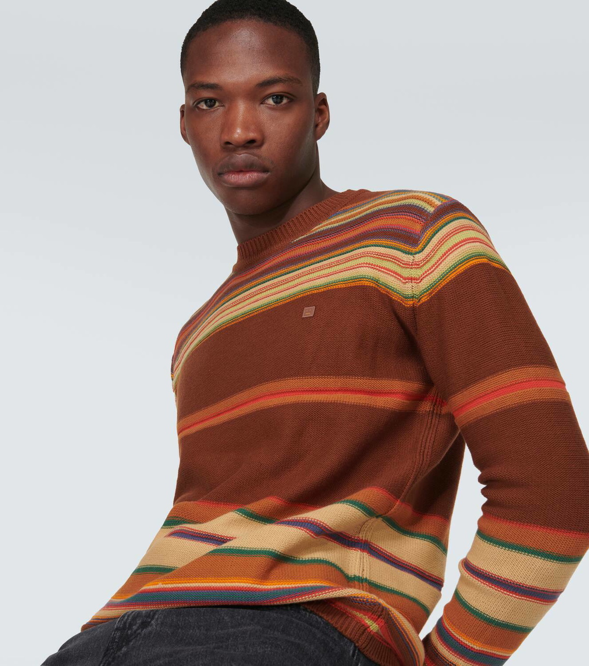 Acne Studios Striped cotton sweater Acne Studios