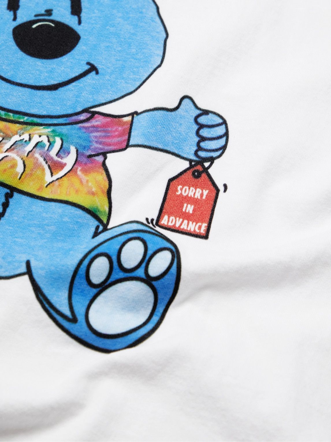 Sorry In Advance - Logo-Print Cotton-Jersey T-Shirt - White Sorry In ...
