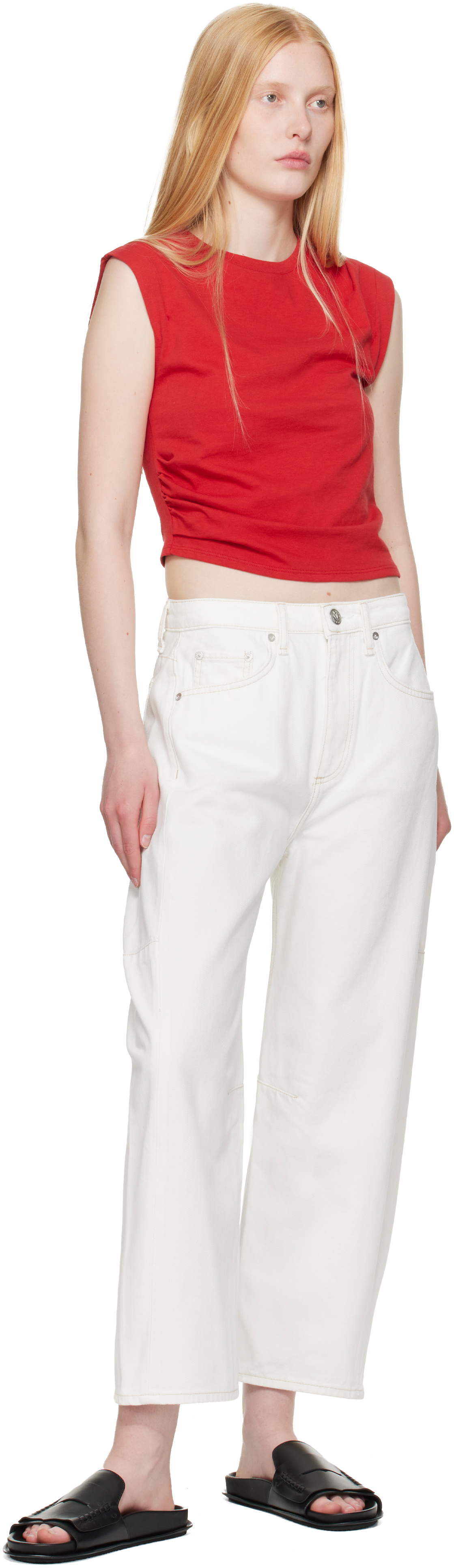 rag & bone Red Mica Sleeveless Top Rag and Bone