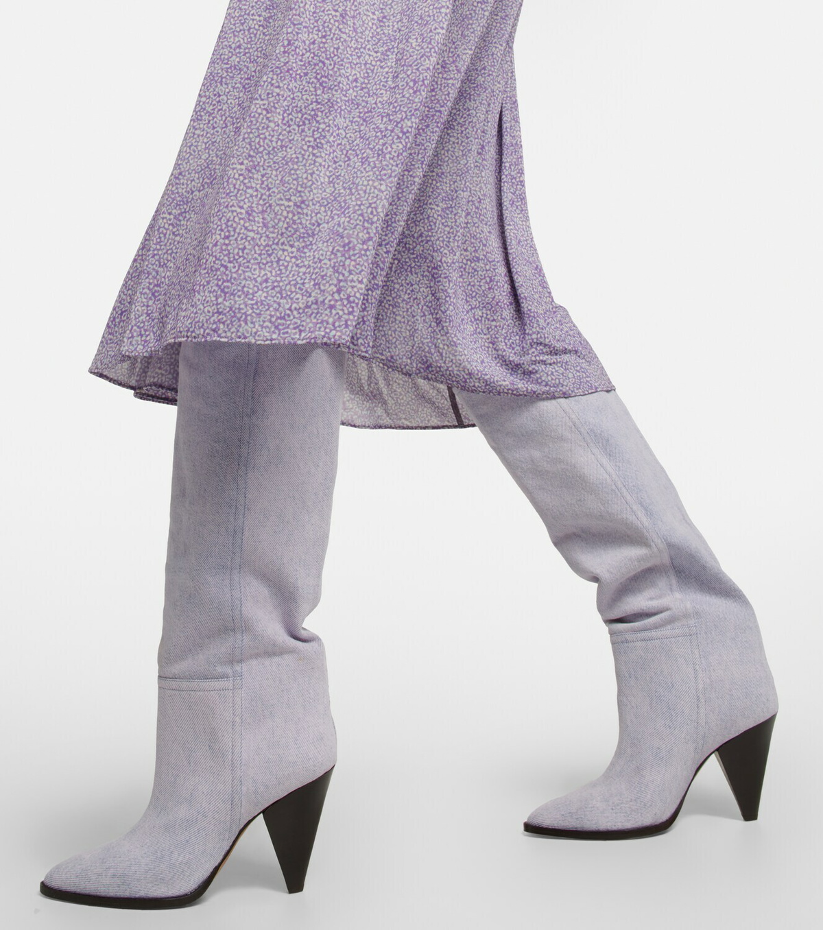 Isabel Marant - Ririo denim knee-high boots Isabel Marant