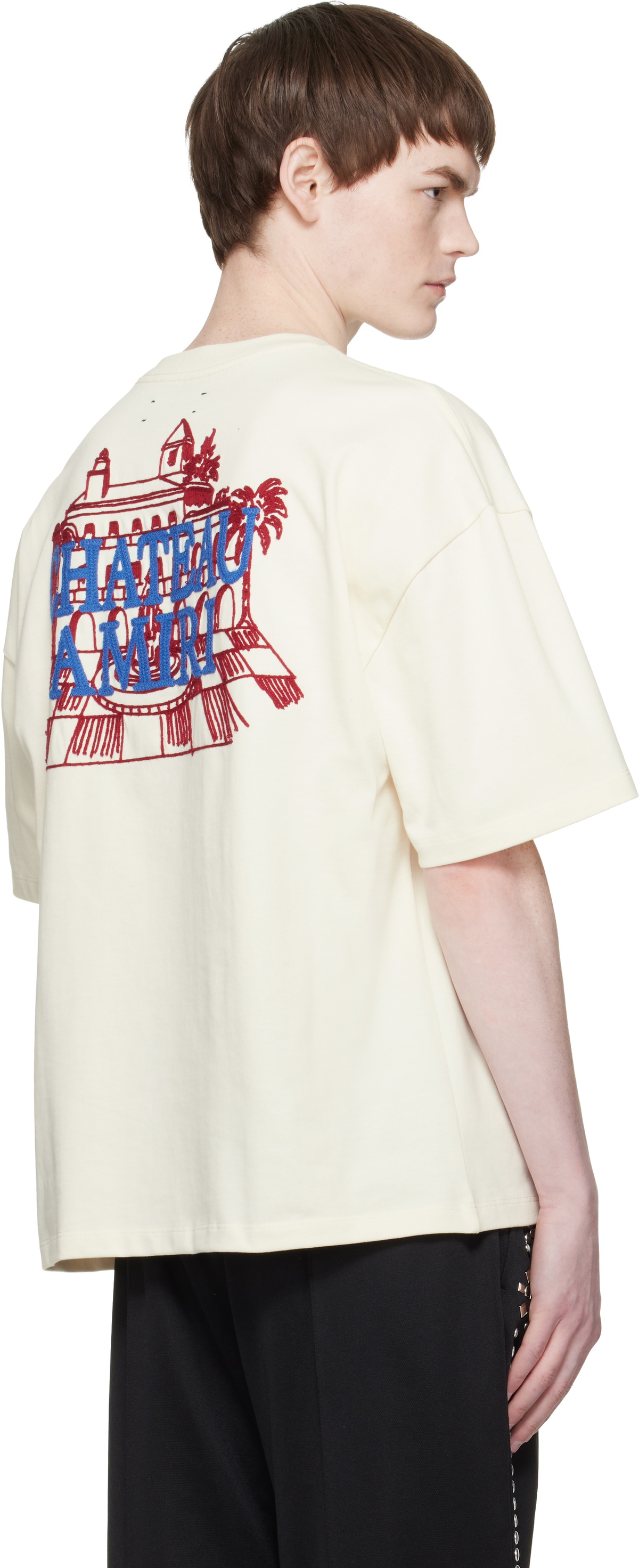 AMIRI White 'Chateau Amiri' Oversized T-shirt Amiri