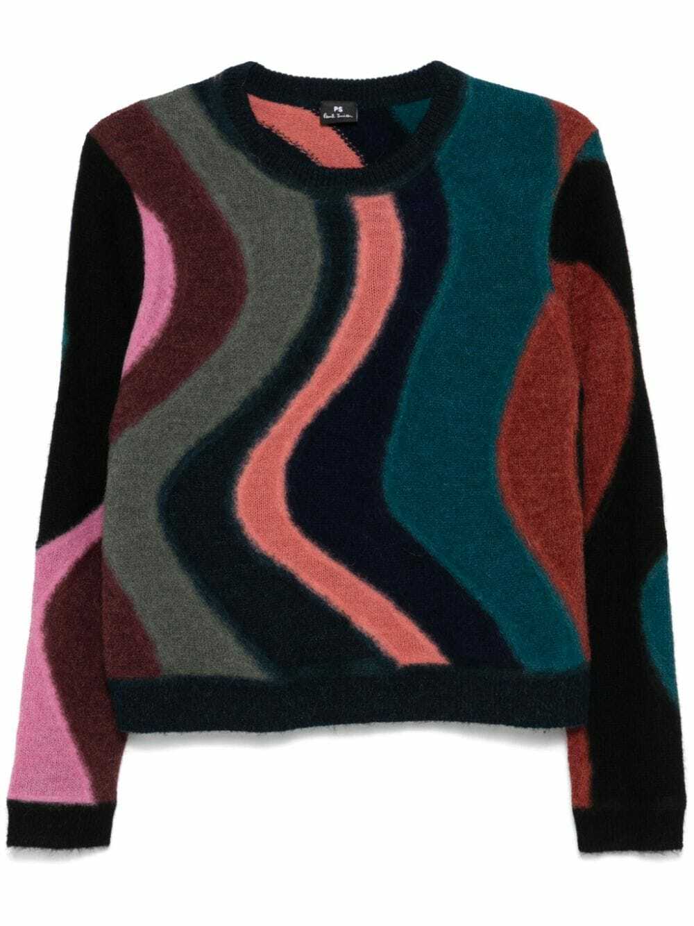 PS PAUL SMITH - Midnight Swirl Wool Jumper PS by Paul Smith