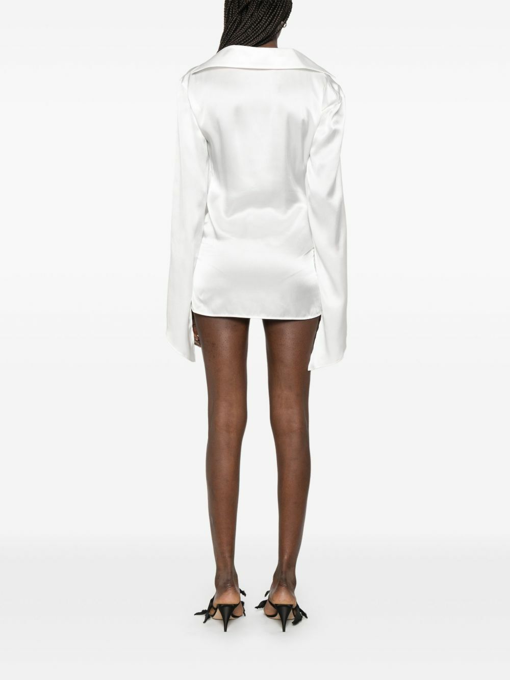 Mônot White Wrap Dress Monot