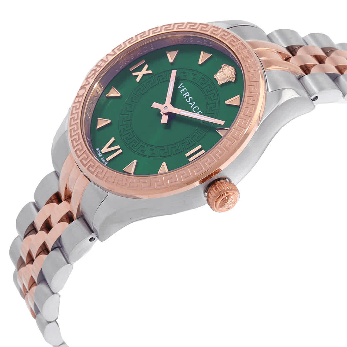 Versace Hellenyium Quartz Green Dial Ladies Watch VE2S00422 Versace