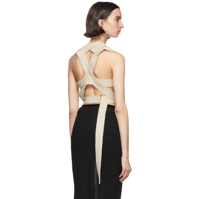 Ann Demeulemeester Off-White Knitted Fera Top Ann Demeulemeester