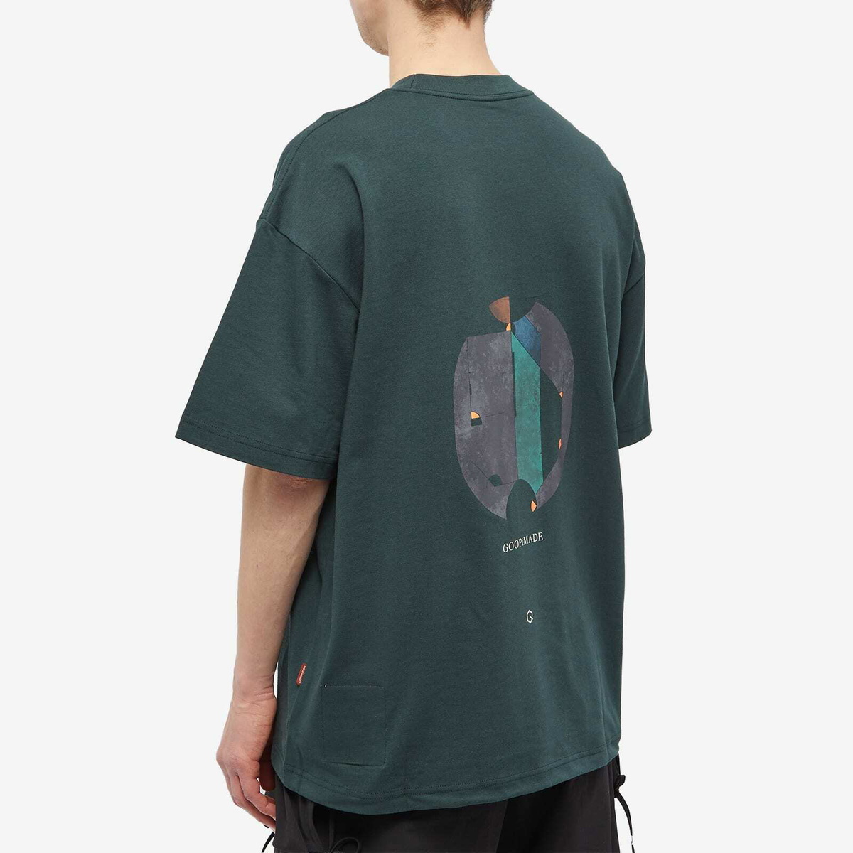 GOOPiMADE Men's R30-TG Geometry Graphic T-Shirt in Dark Green GOOPiMADE