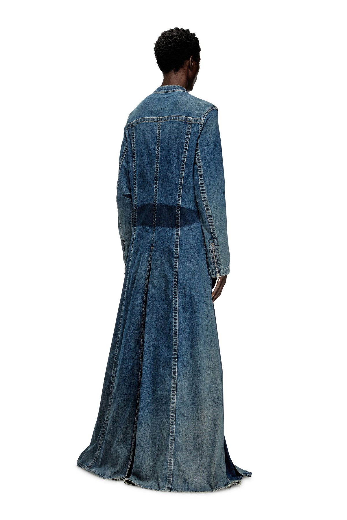 Diesel Extreme coat in Rehab denim - Denim Jackets Mens in Blue Diesel