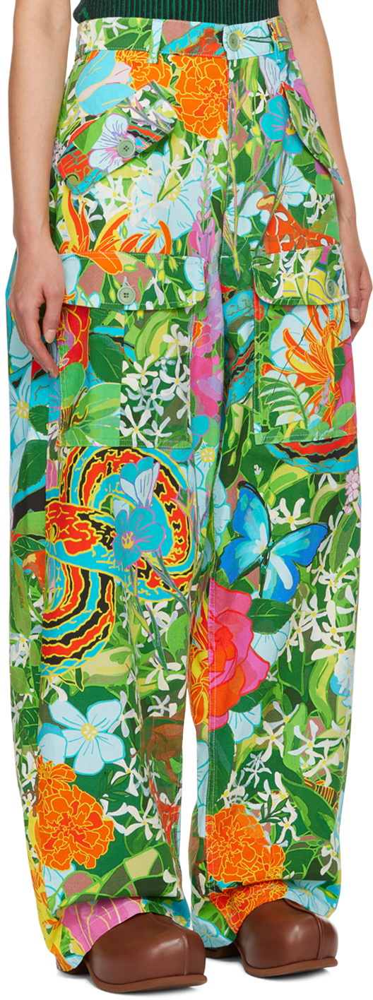 Sky High Farm Workwear Multicolor Floral Cargo Pants Sky High Farm Workwear
