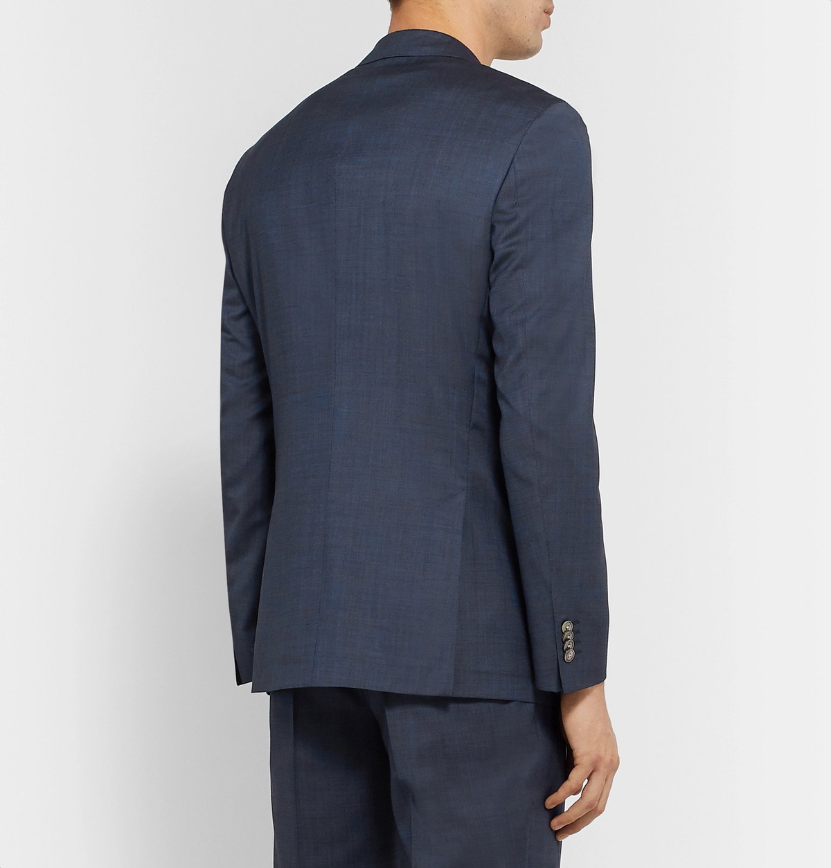 Hugo Boss - Navy Hartley Slim-Fit Unstructured Virgin Wool Suit Jacket ...
