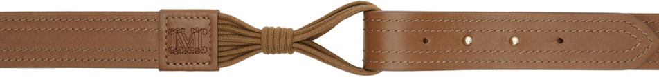 Max Mara Brown Leather Belt Max Mara