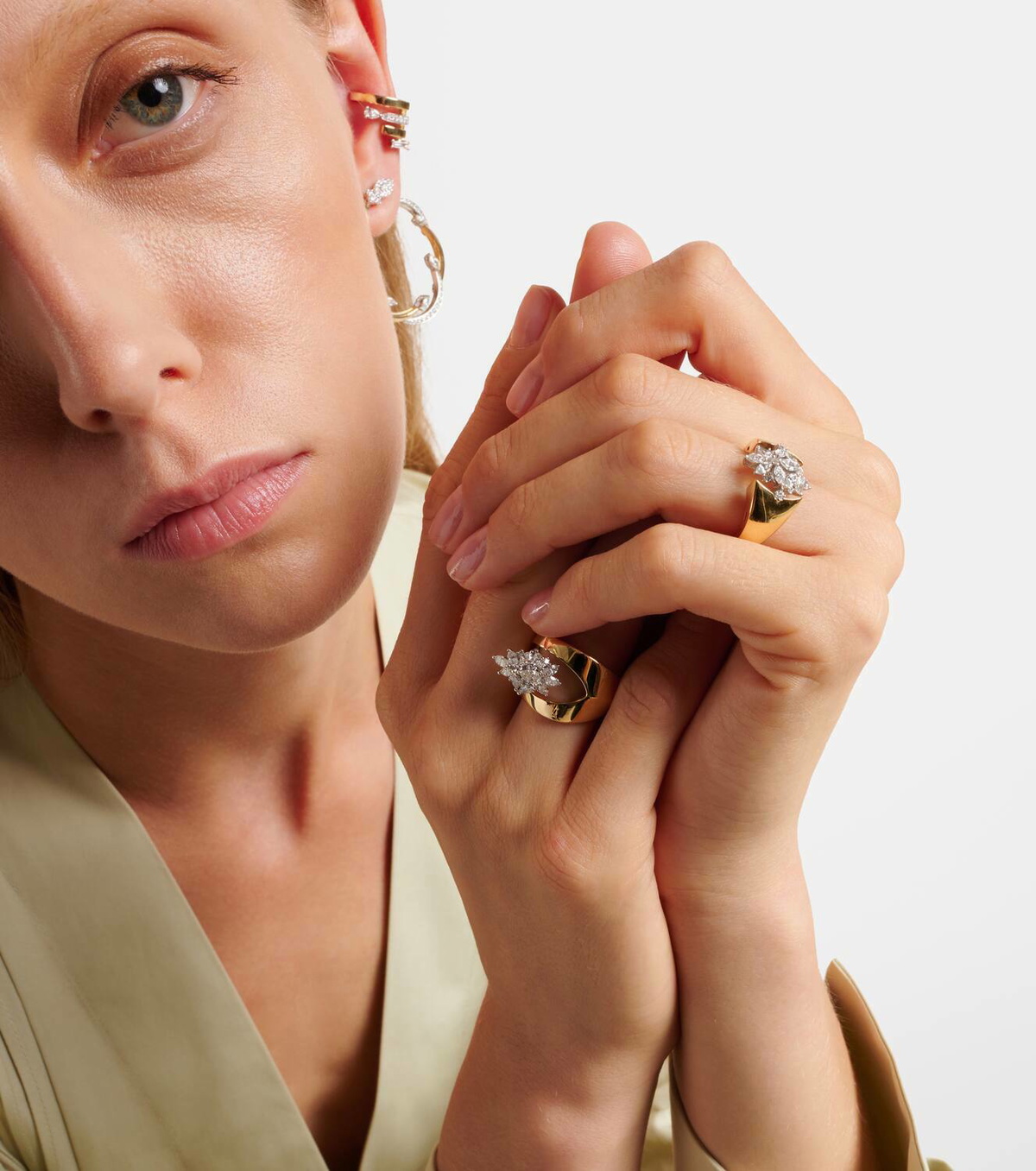 Yeprem Golden Strada 18kt gold ring with diamonds Yeprem