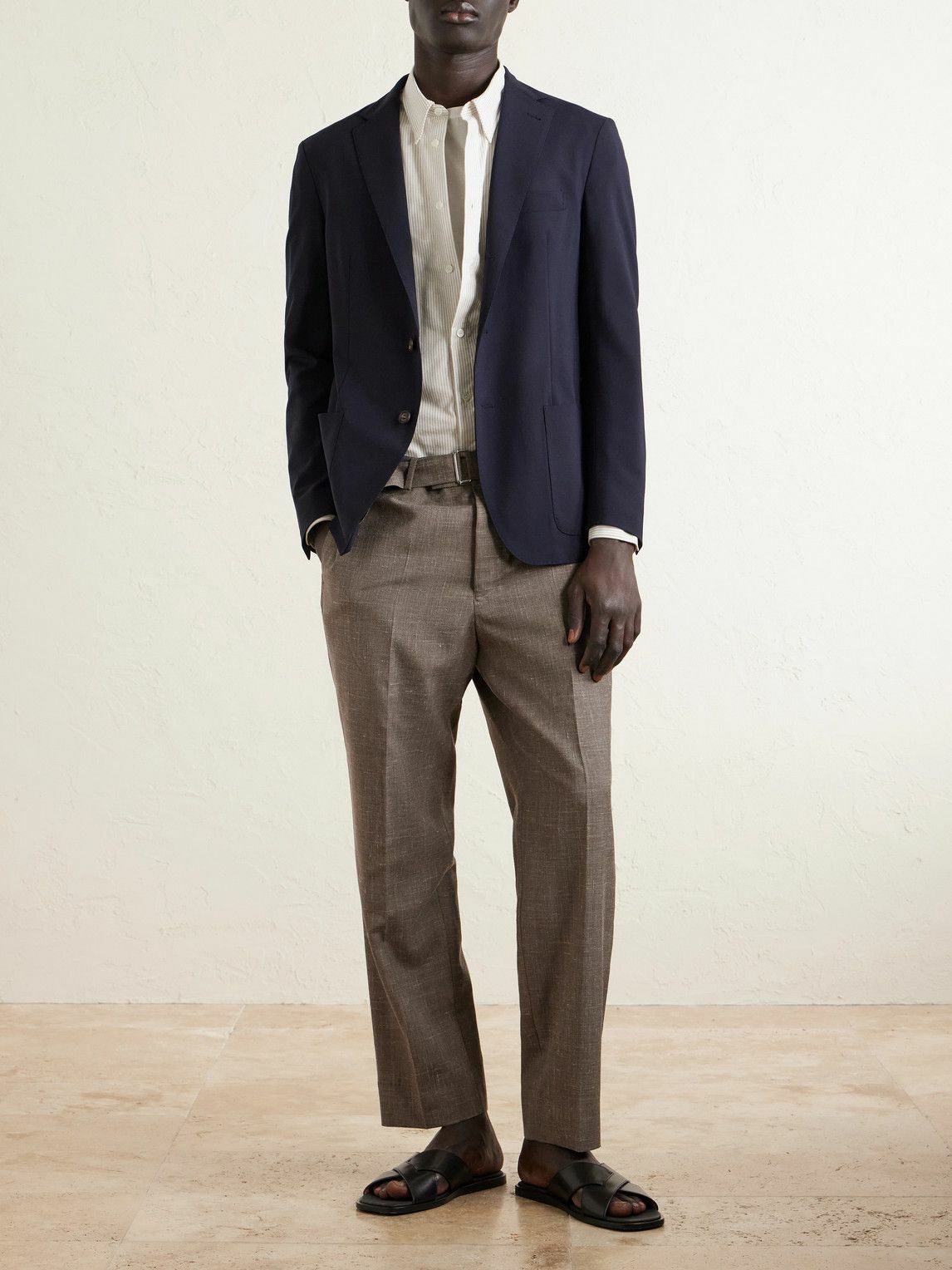 Eleventy - Wool-Blend Suit Jacket - Blue Eleventy