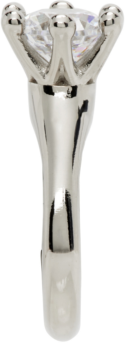 D'heygere Silver Solitaire Ear Cuff D'heygere