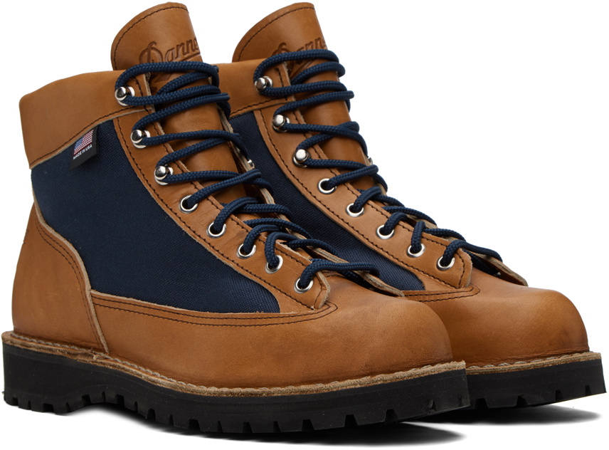 Danner Tan & Navy Danner Light Boots Danner