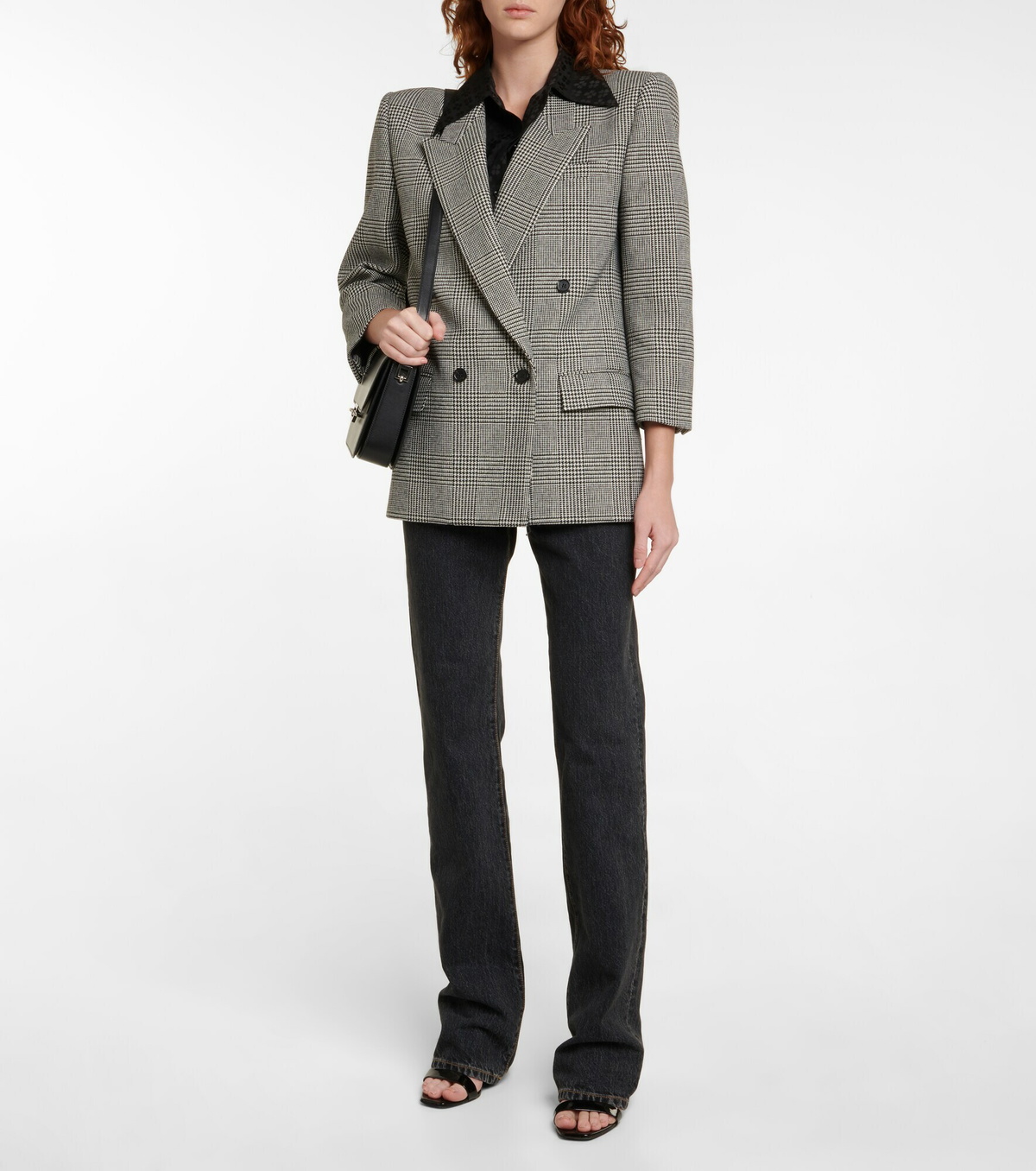Saint Laurent - Checked wool-blend blazer Saint Laurent