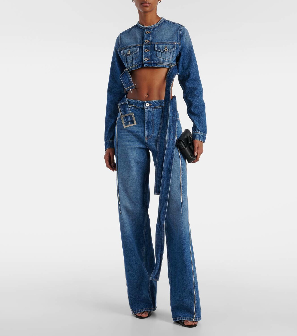 Jean Paul Gaultier Cropped denim jacket Jean Paul Gaultier