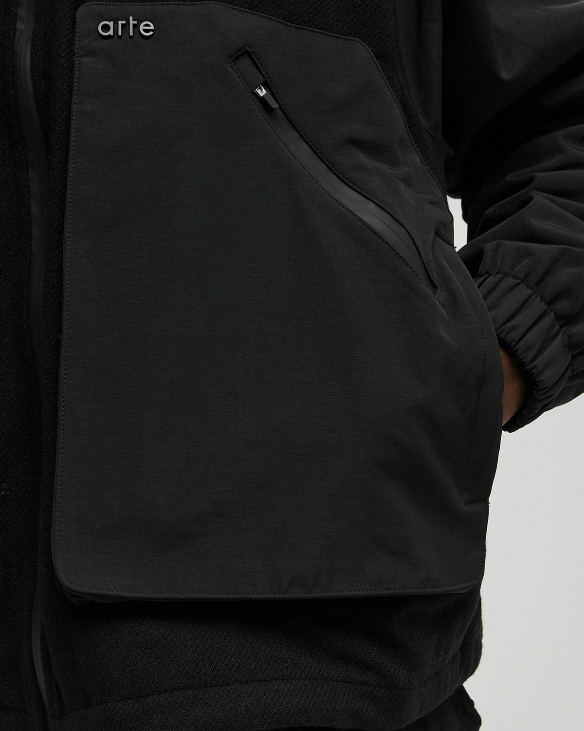 Arte Antwerp Technical Jacket Black Mens Fleece Jacket Arte Antwerp