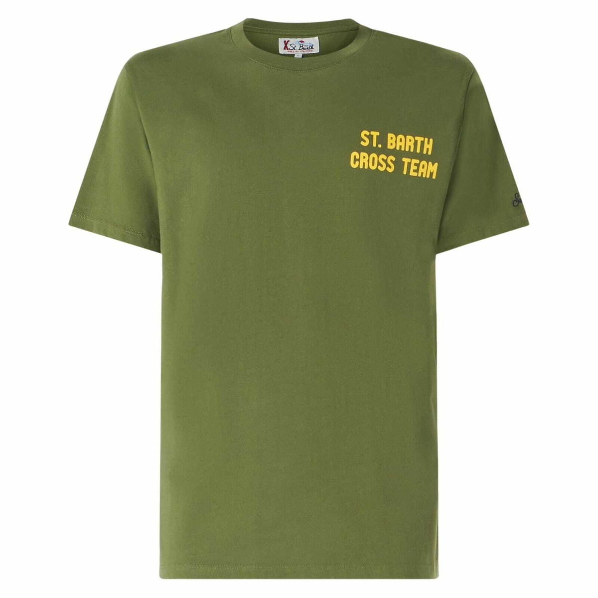 MC2 Saint Barth Man Green T-shirt With Snoopy Print | Peanuts Special ...