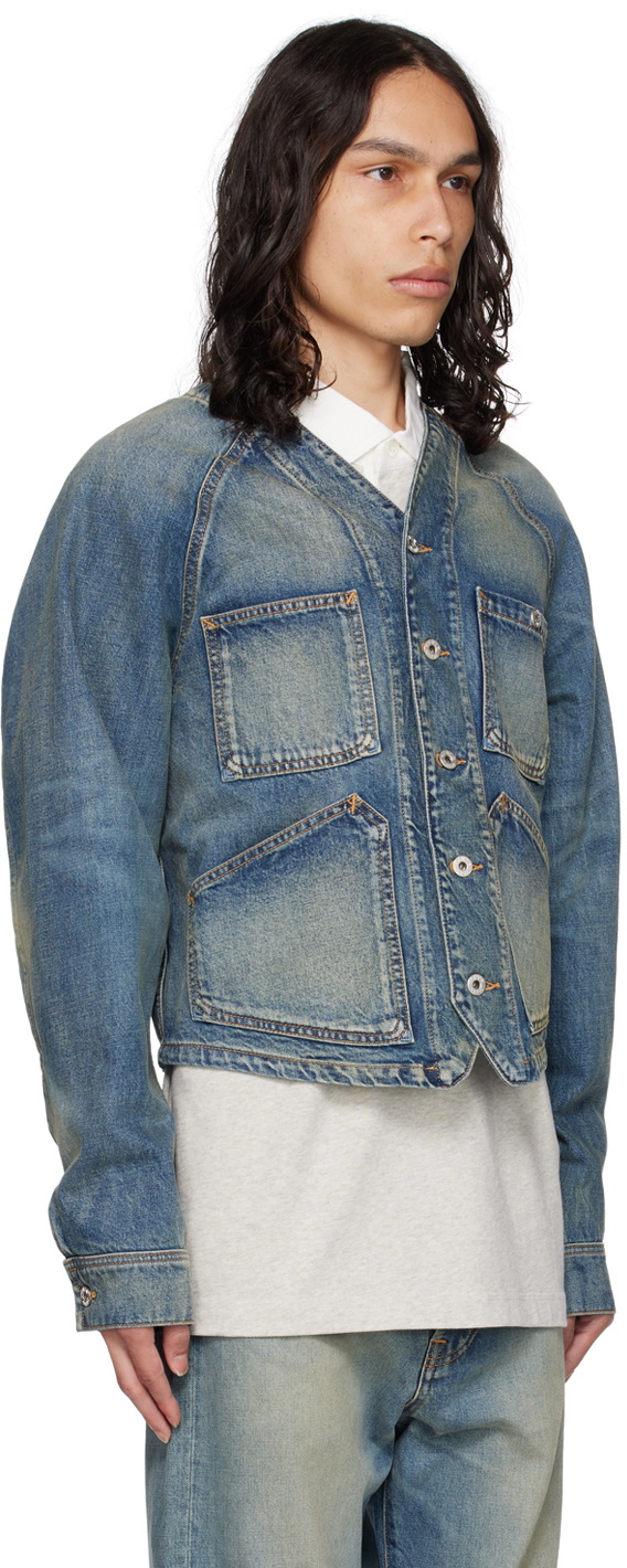 Kenzo Blue Kenzo Paris Workwear Denim Jacket Kenzo