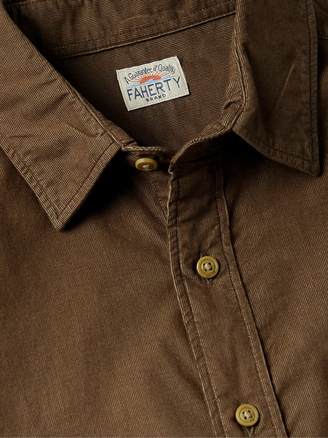 Faherty - Cotton-Corduroy Shirt - Brown Faherty