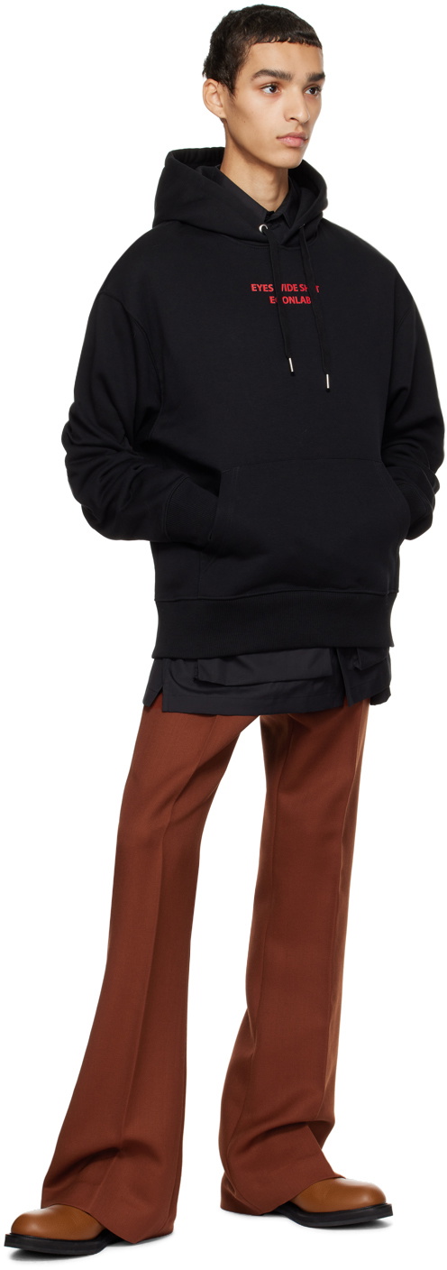 EGONlab Black 'Eyes Wide Shut' Hoodie EGONlab