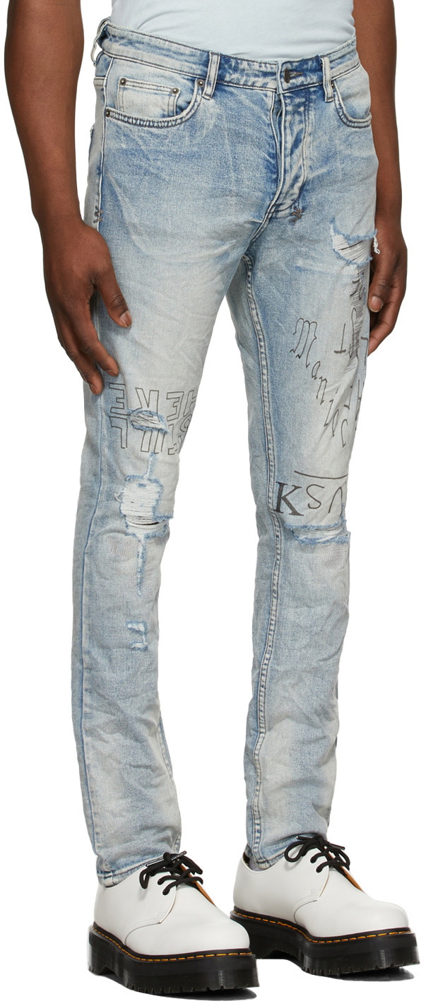 Ksubi SSENSE Exclusive Blue Maniac Punk Chitch Jeans Ksubi