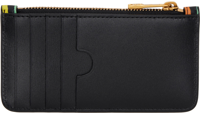 Balmain Black & Multicolor PB Labyrinth Card Holder Balmain