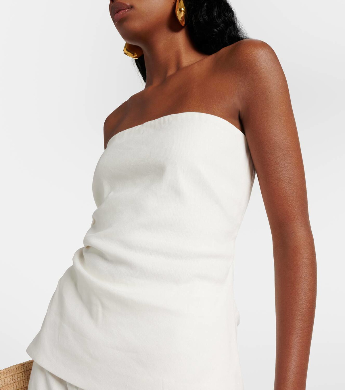 SIR Dorian linen-blend tube top SIR.