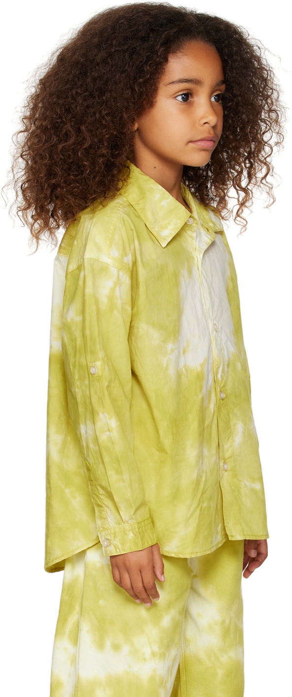 Wildkind Kids Green Tie-Dye Jason Shirt